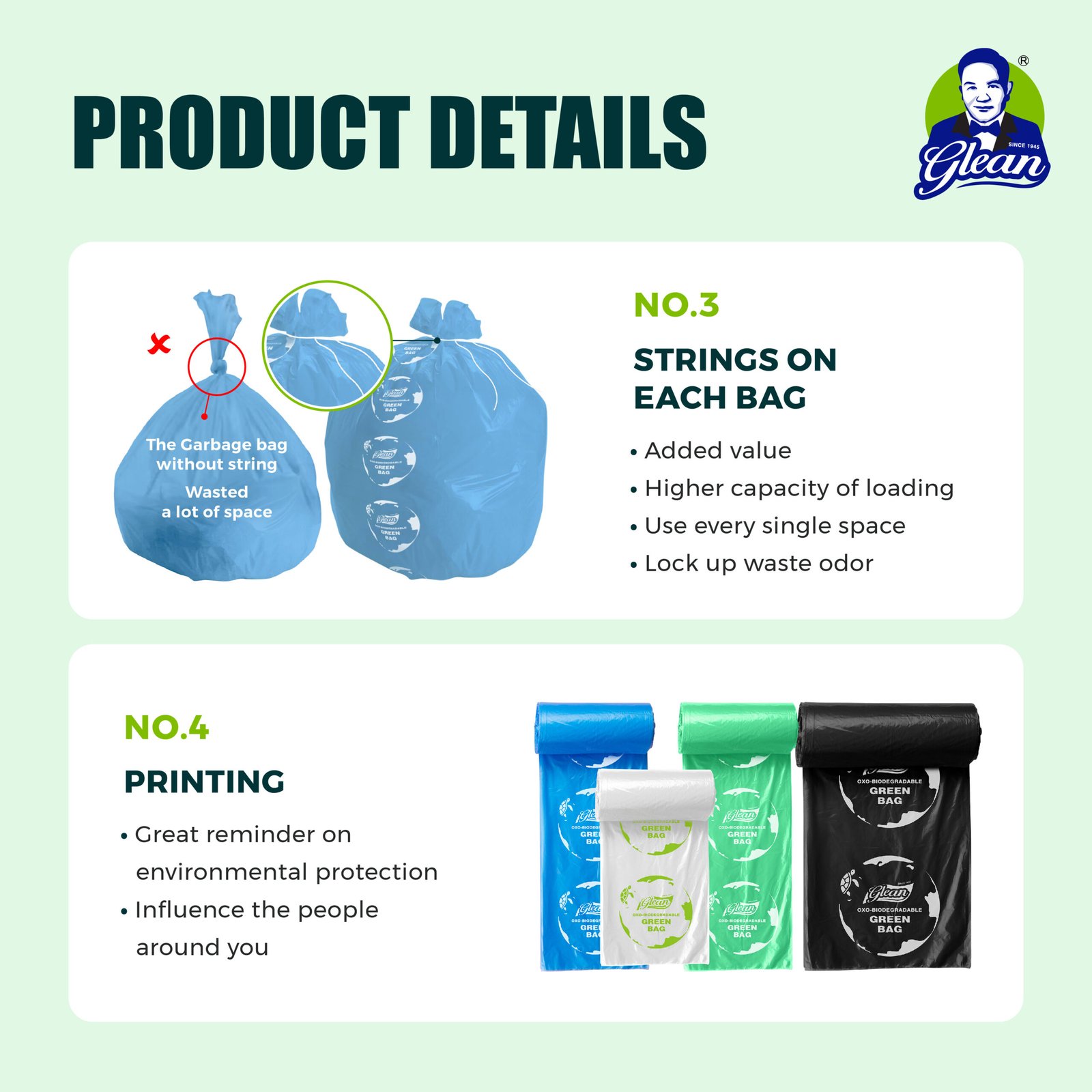 GLEAN Woodey S Garbage Bag (Carton Deal | 24 x 90 pcs) - Plixstar