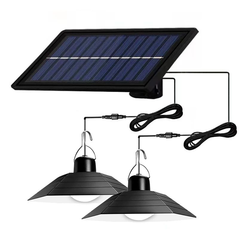 1pc Solar External Wall Light Double Head Light Outdoor Solar Garden ...